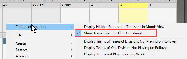 Display Time and Date Constraints in Master Calendar and Game List ...
