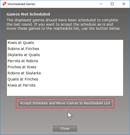 Schedule Will Not Finish - Cactusware