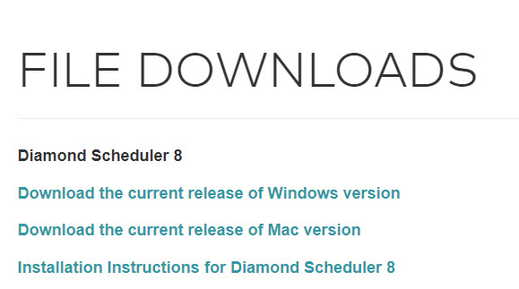 Upgrading from Diamond Scheduler 7 to 8 - Cactusware